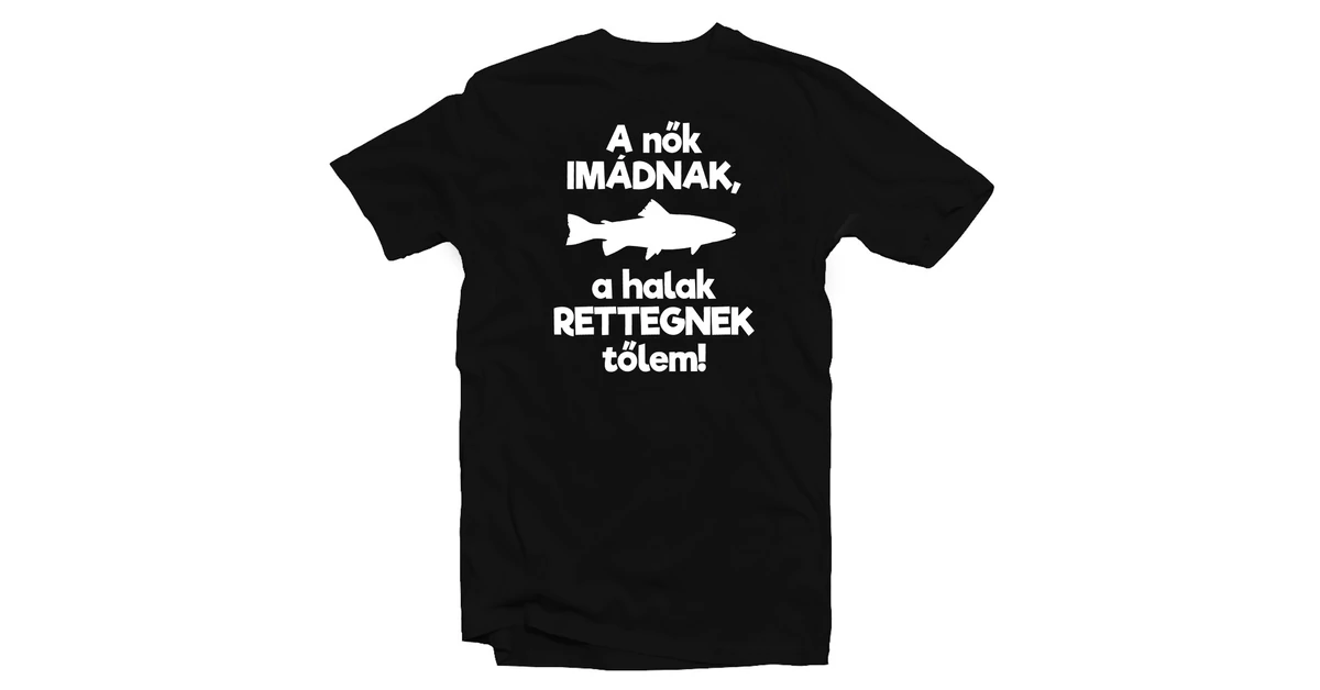 horgász termékek, pólók, kötények, vicces felíratok pólóra